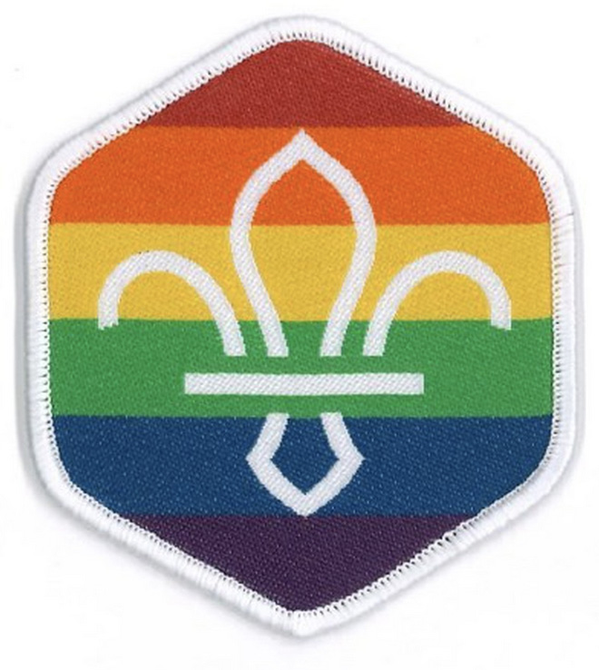 Scout Pride Woven Badge Patch Design 2